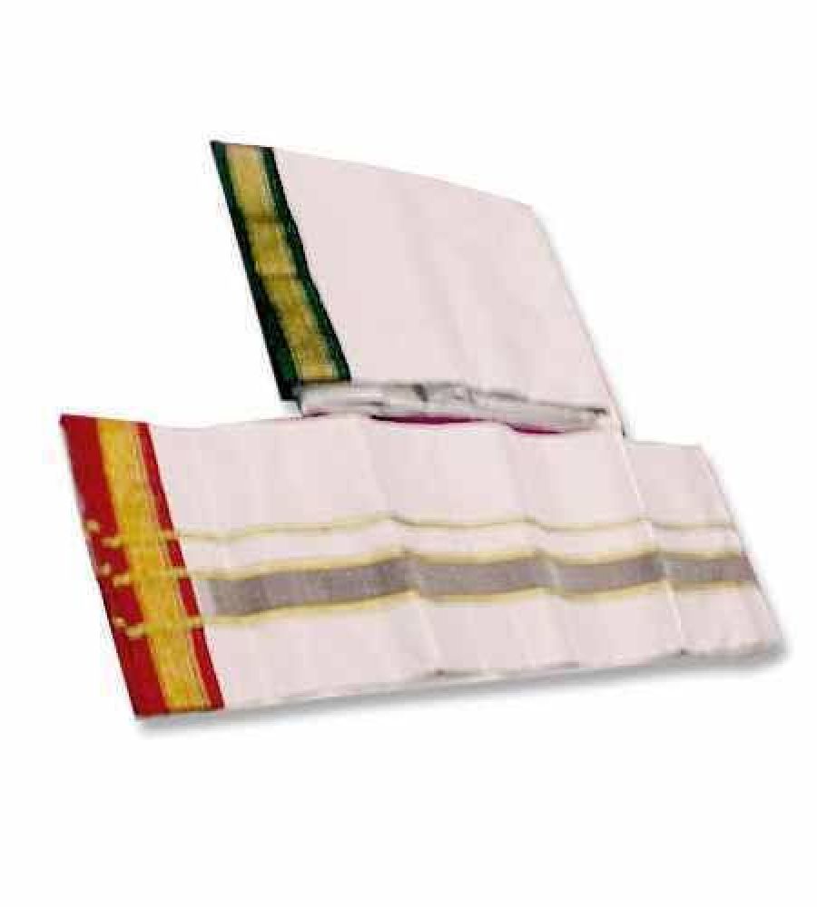 Pooja dhoti for mens white cotton dhoti 4.5mt